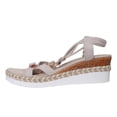 Bibifish Womens Espadrille Wedge Boho Flexible Light Open Toe T Strap ...