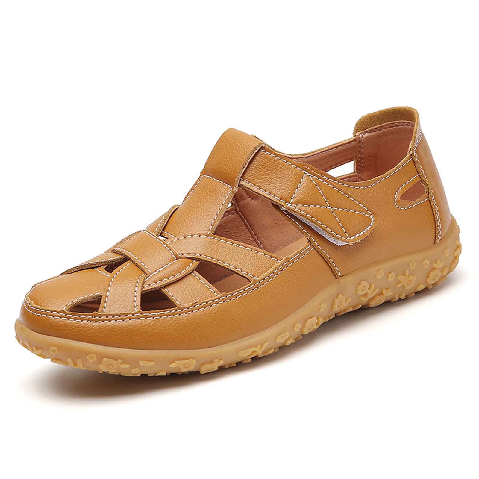 Bibifish Womens Fisherman Sandals Laid-Back Braided Closed Toe Cutout ...