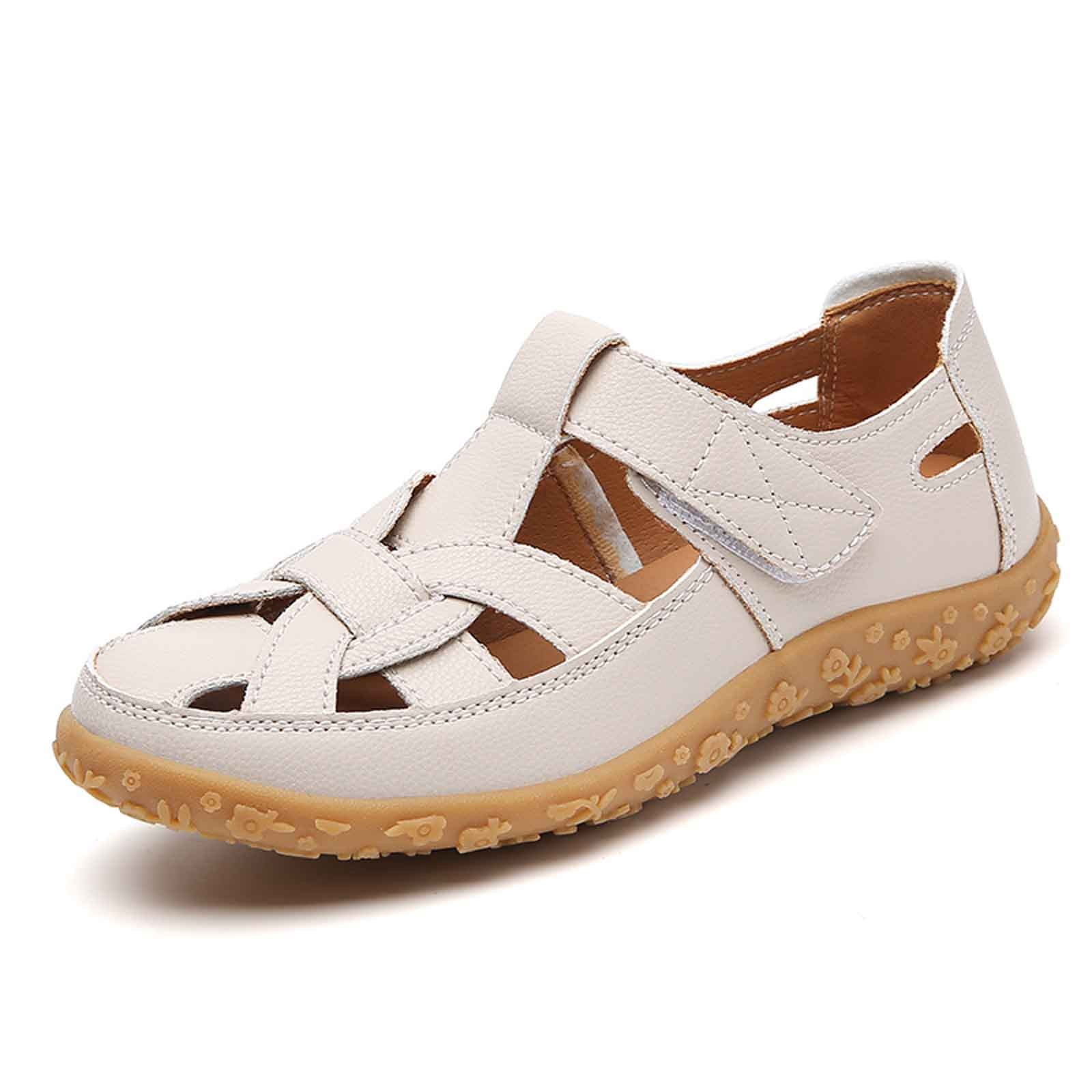 Bibifish Womens Fisherman Sandals Laid-Back Braided Closed Toe Cutout ...