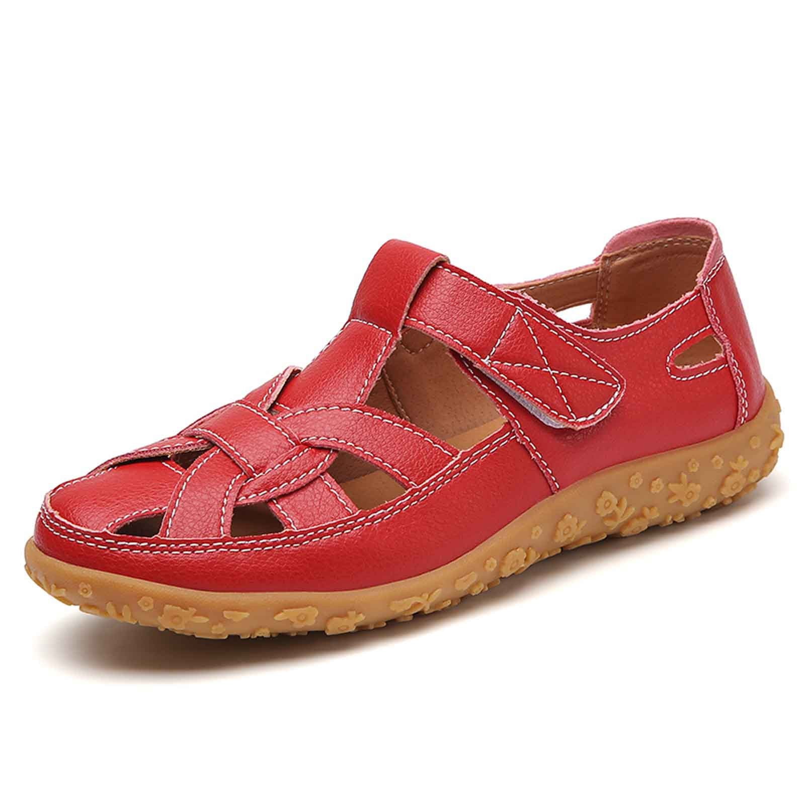 Bibifish Womens Fisherman Sandals Laid-Back Braided Closed Toe Cutout ...