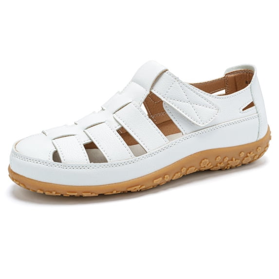 Bibifish Womens Flat Sandals Sleek Breathable Supportive Closed Toe ...