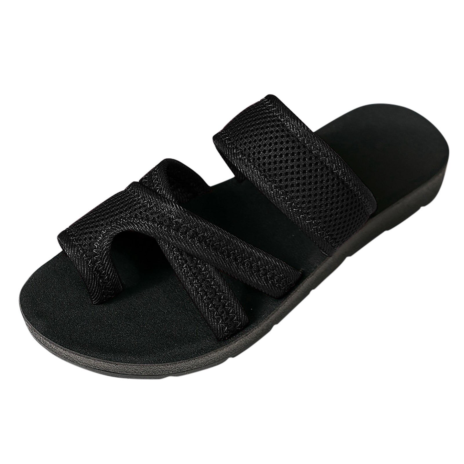 Bibifish Womens Flat Slide Casual Light Streamlined Open Toe Slip On ...