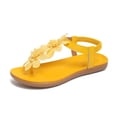 Bibifish Womens Flip Flops Bohemian Floral Lace Toe Loop Elastic Ankle ...