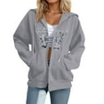 Bibifish Womens Full Zip Hoodies With Butterfly Print Zip Up Hoodies ...