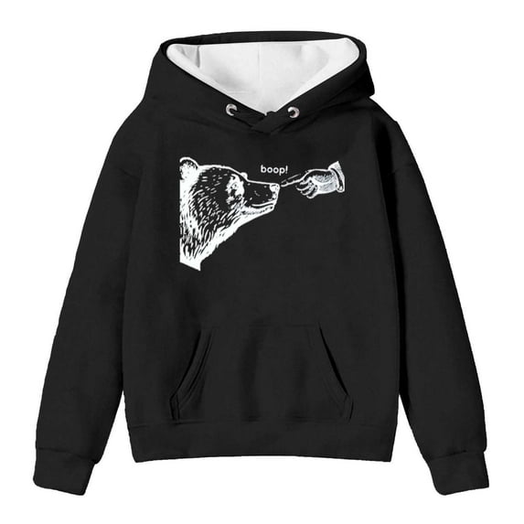 Bibifish Womens Hoodies Bear Graphic Print Long Sleeve Hoodies With ...