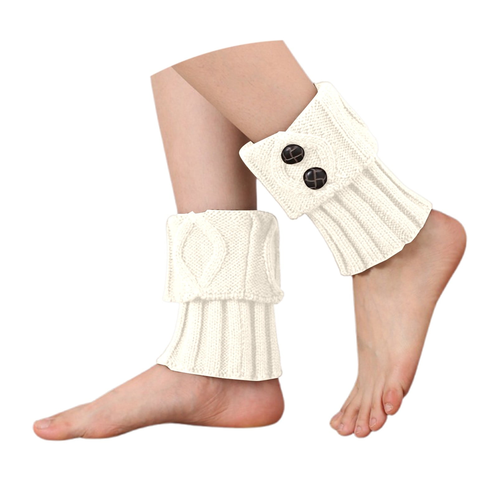 Bibifish Womens Leg Warmers Calssic Thermal Lined Knitted Leg Warmers ...