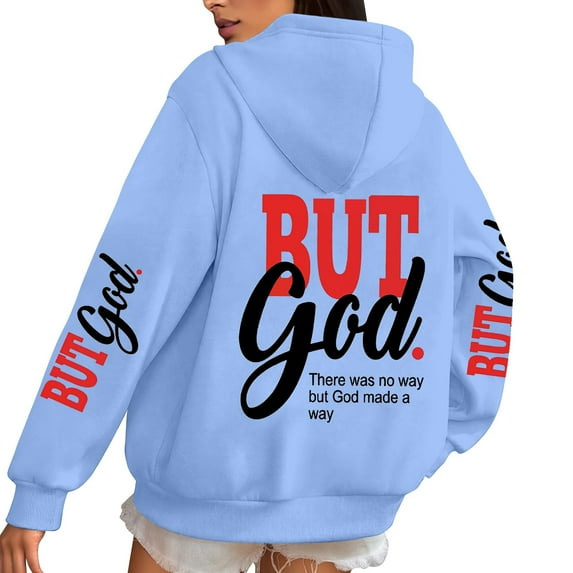 Bibifish Womens Long Sleeve Hoodies With Letter Graphic Print Relaxed ...