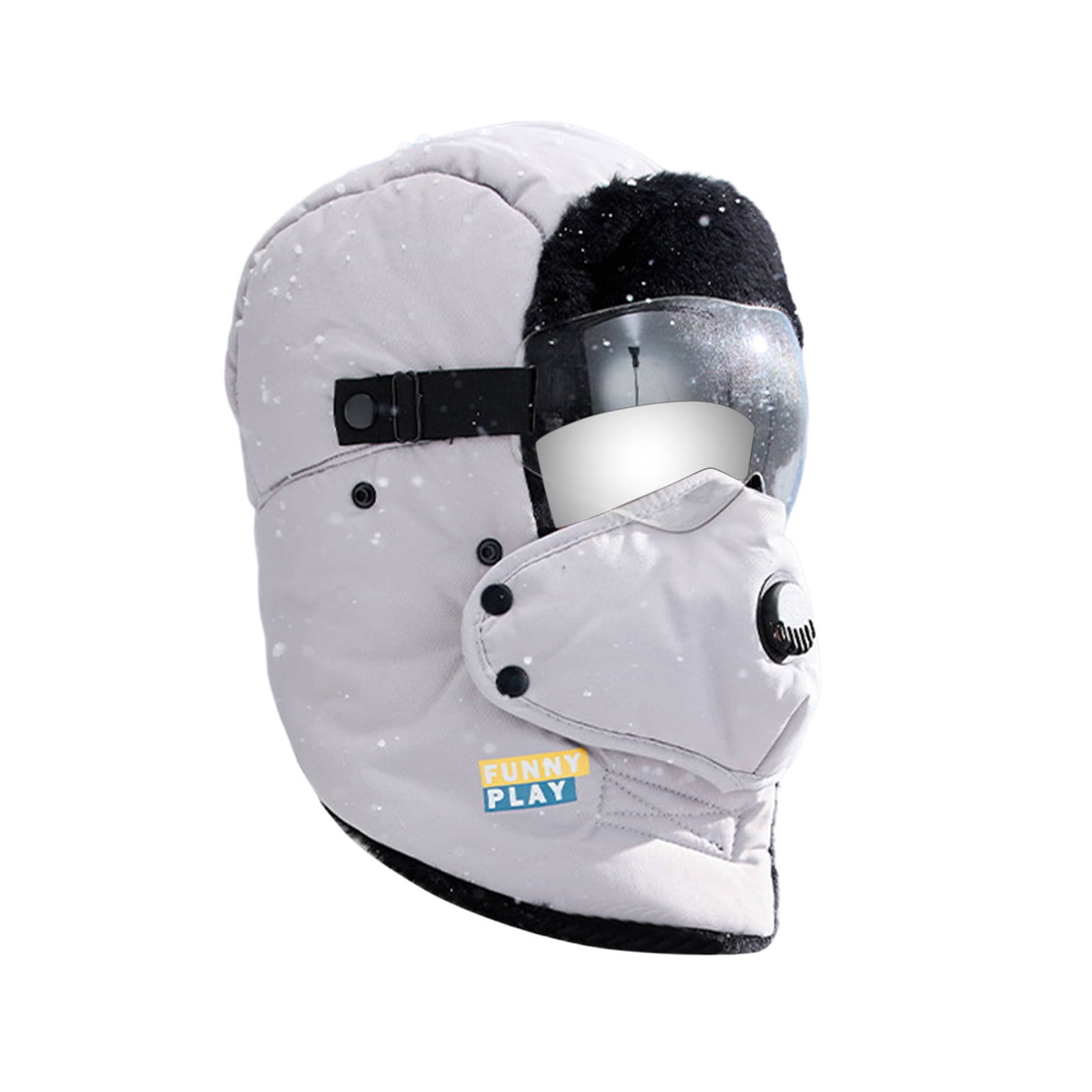 Bibifish Womens Padded Full Coverage Balaclava Hat Fleece Lined Warm ...