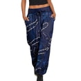 Bibifish Womens Paisley Print Jogger Pants Paisley Pattern Elastic ...