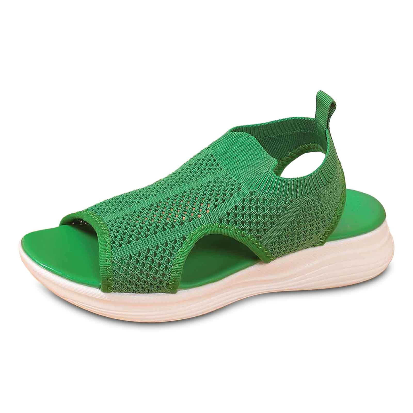 Bibifish Womens Platform Wedge Sandals Open Toe Slingback Breathable ...