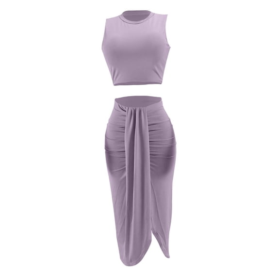 Bibifish Womens Skirt Sets Summer Beach Vacation Going Out Stretch ...