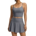 Bibifish Womens Skirt Sets Summer Tennis Golf Sleeveless Spaghetti ...