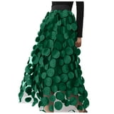 Bibifish Womens Skirts Heavy Duty Retro A Line Skirt Big Swing Polka ...