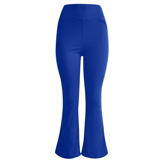 Bibifish Womens Solid Color High-Waist Slim-Fit Pants Tapered Leg ...