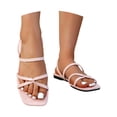 Bibifish Womens Strappy Sandals Minimalist Crisscross Strap Elastic ...