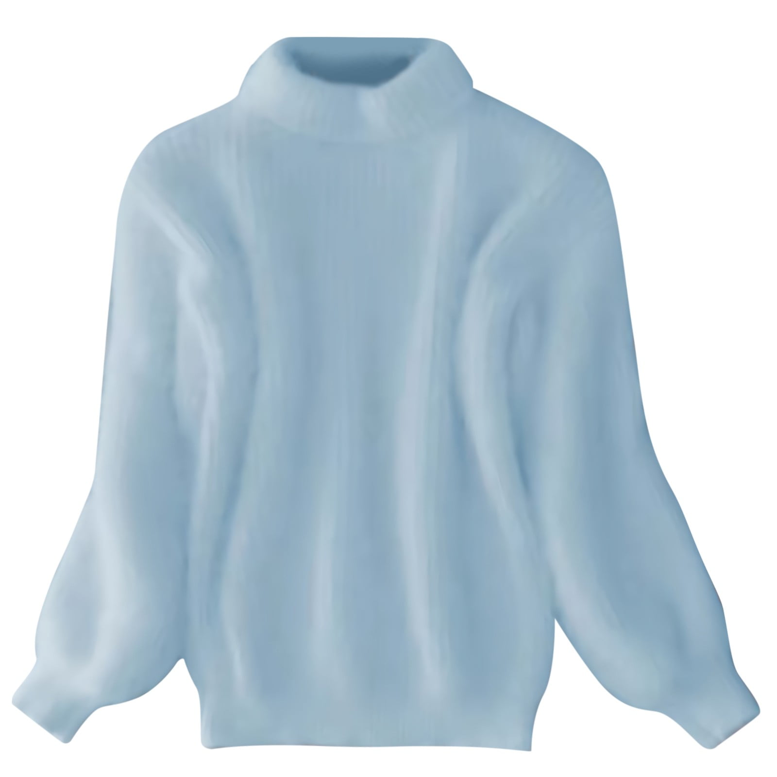 Bibifish Womens Sweaters Winter Long Sleeve Mid Neck Thick Fuzzy ...