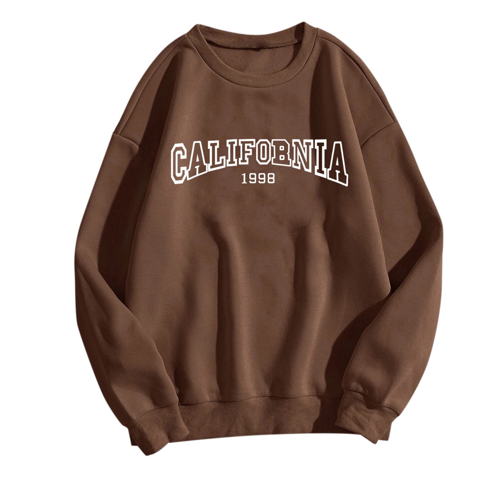 Bibifish Womens Sweatshirts Graphic Crewneck Sweatshirts Classic Letter ...