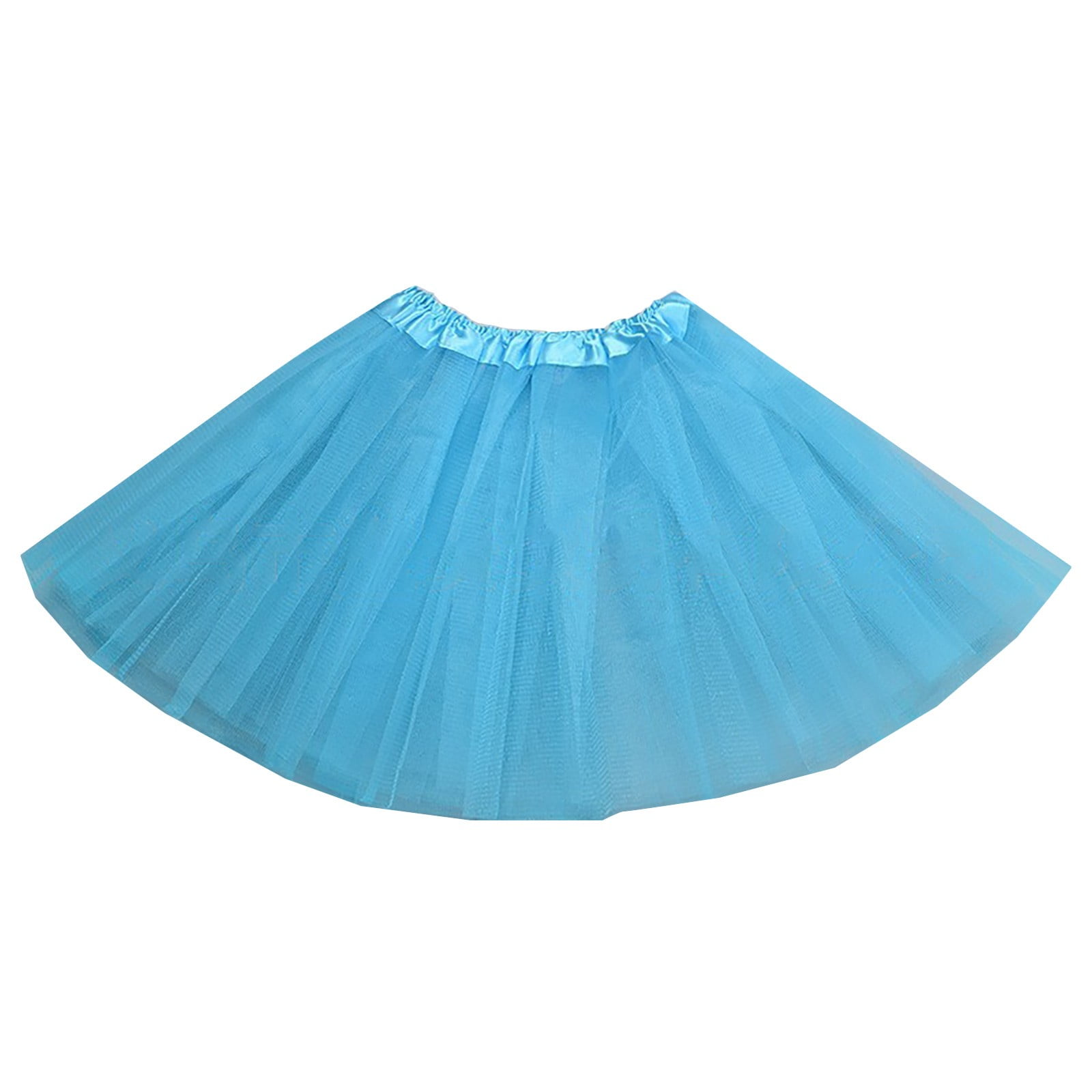 Bibifish Womens Tulle Skirts Candy Color 4 Layer Lined Tutu Skirt Multi ...