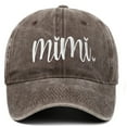 Bibifish Womens Vintage Washed Distressed Baseball Cap "Mimi" Letter ...