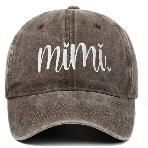 Bibifish Womens Vintage Washed Distressed Baseball Cap "Mimi" Letter ...