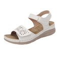Bibifish Womens Wedge Sandals Comfortable Supportive Rhinestone Ankle ...
