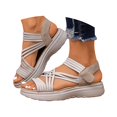 Bibifish Womens Wedge Sandals Trendy Streamlined Relaxed Open Toe Multi ...