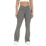 Bibifish Womens Yoga Pants Black Flare Yoga Pants Cross Waist Yoga ...