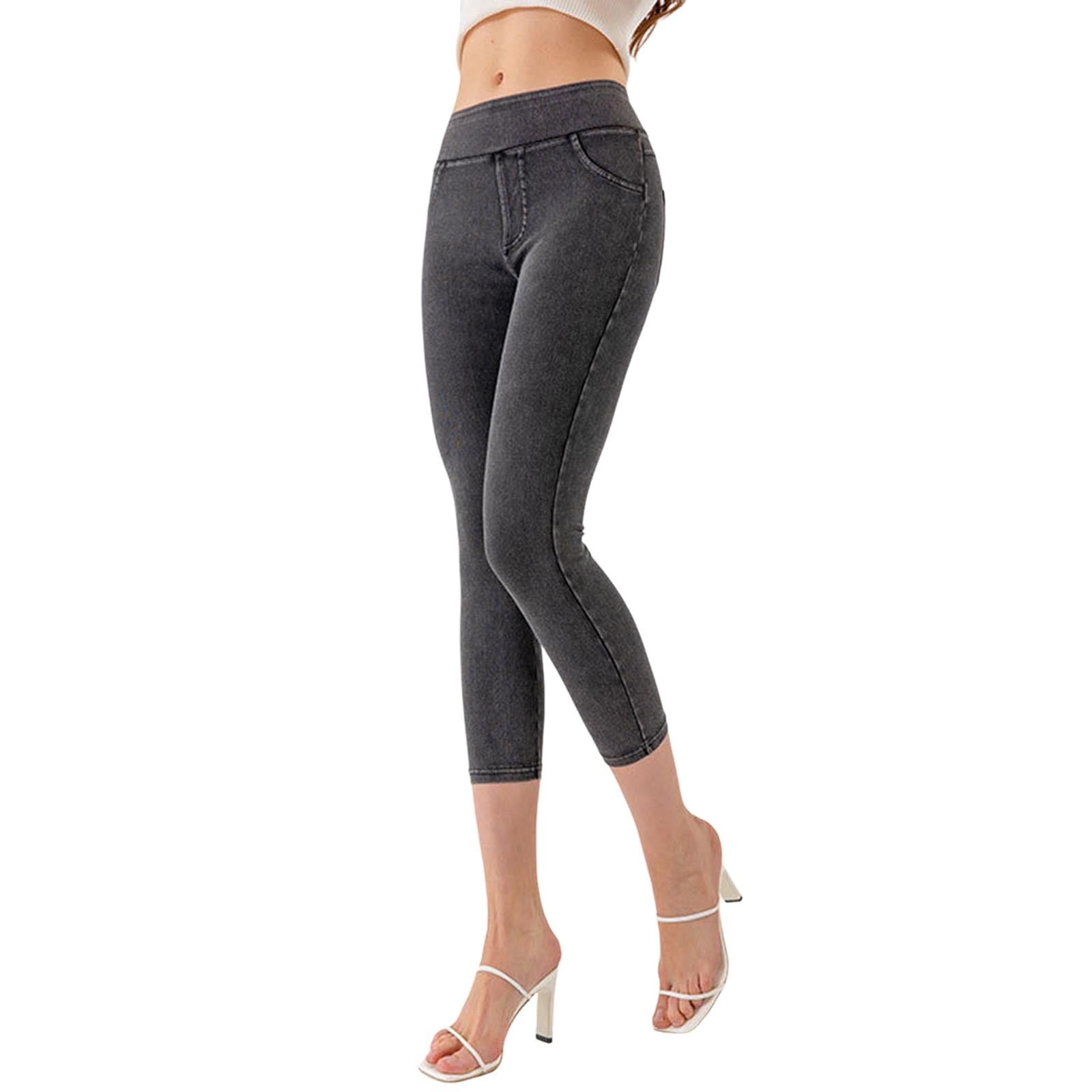 Bibifish Womens Yoga Pants Capri High-Waist Yoga Pants Stretchy Fabric ...