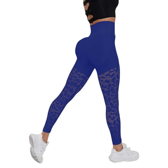 Bibifish Womens Yoga Pants Full-Length Leopard Print Yoga Pants Mesh ...