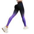 Bibifish Womens Yoga Pants Gradient Color Yoga Pants Textured Knit ...