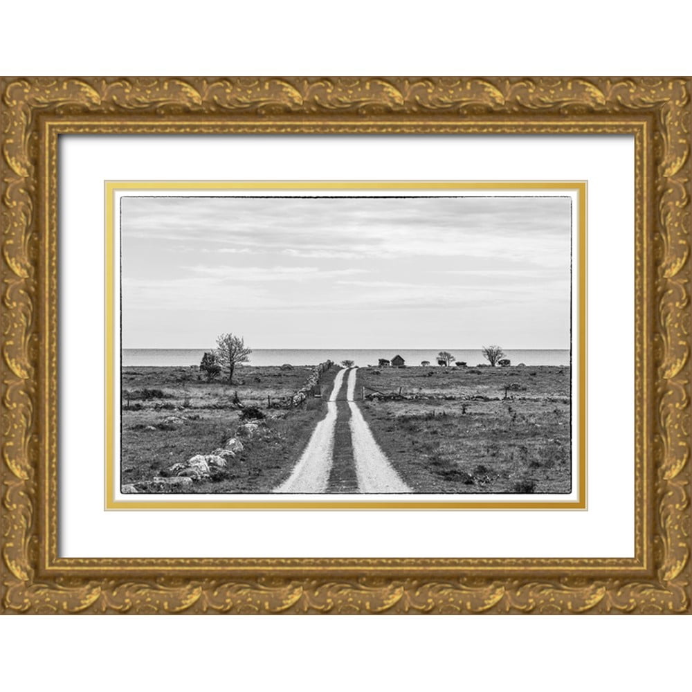 Bibikow, Walter 32x23 Gold Ornate Wood Framed with Double Matting ...