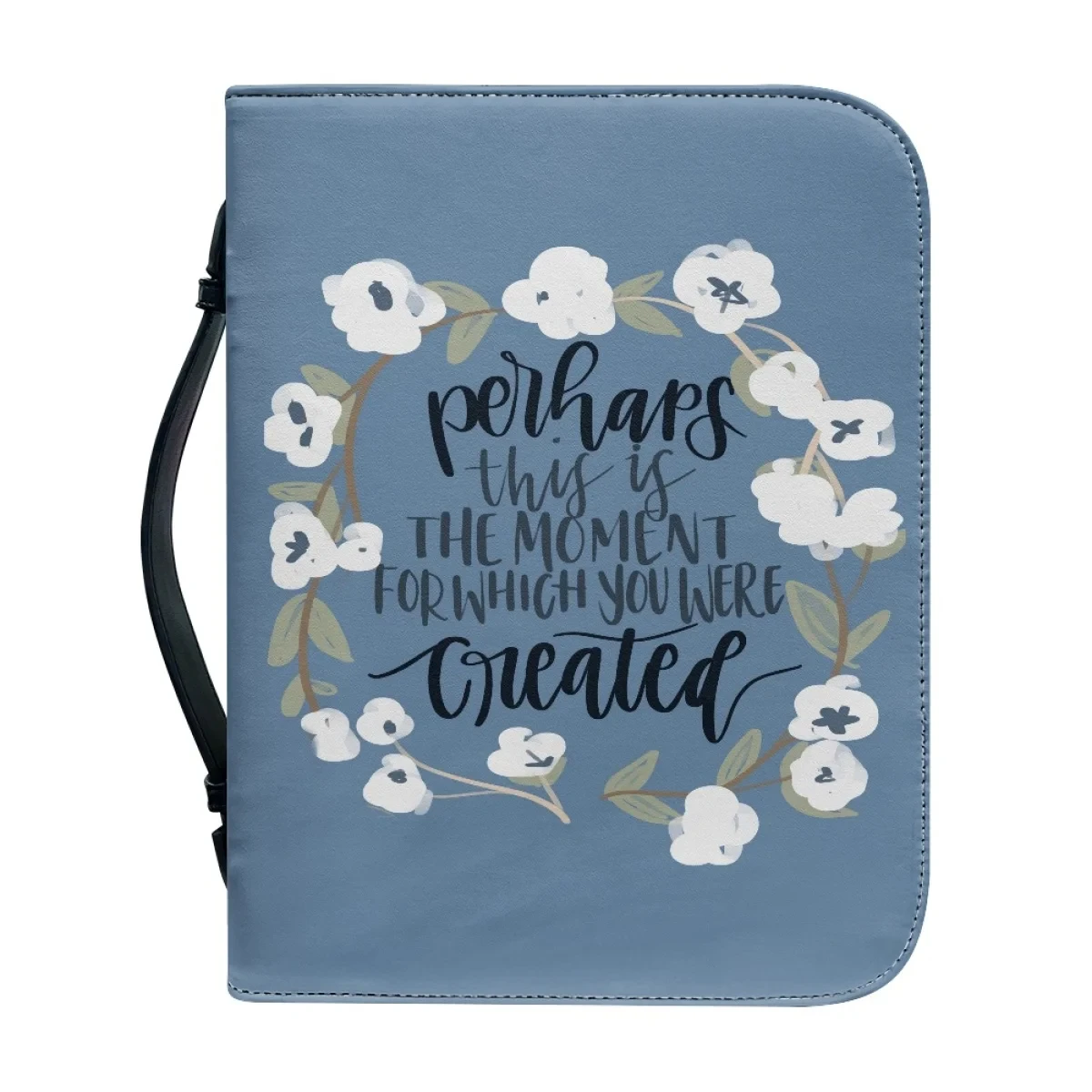 Bible Bag Bible Verse Excerpt Print Handbag Practical Zippered Handle ...