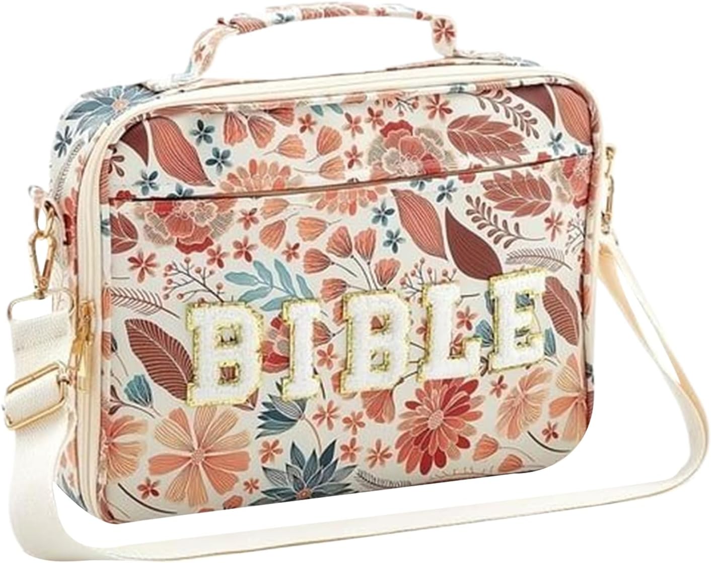 Bible Bags | Chenille Fabric Adjustable Church Strap Organizer,Study ...