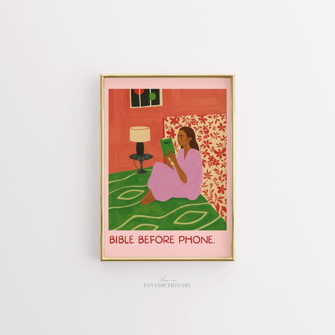 Bible Before Phone Print Christian Wall Art Morning Routine Decor ...