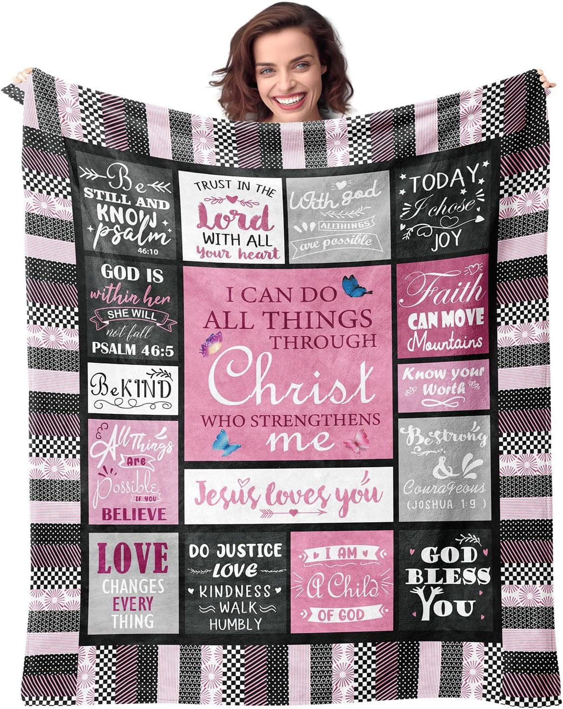 Bible Blanket Christian Sympathy 50"X60" Soft Throw Blanket ...