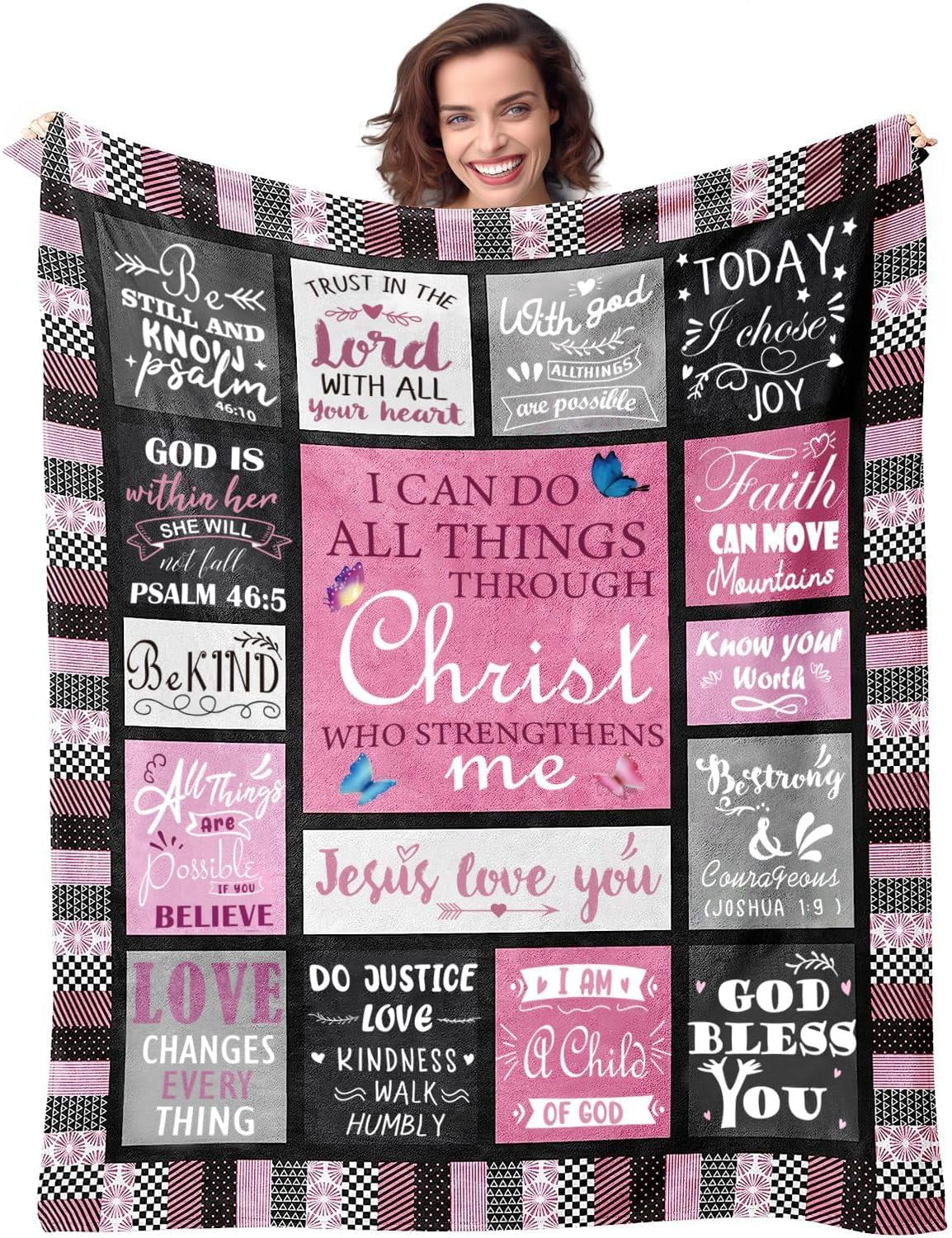 Bible Blanket Christian Sympathy Blanket Inspirational Gifts for Women ...