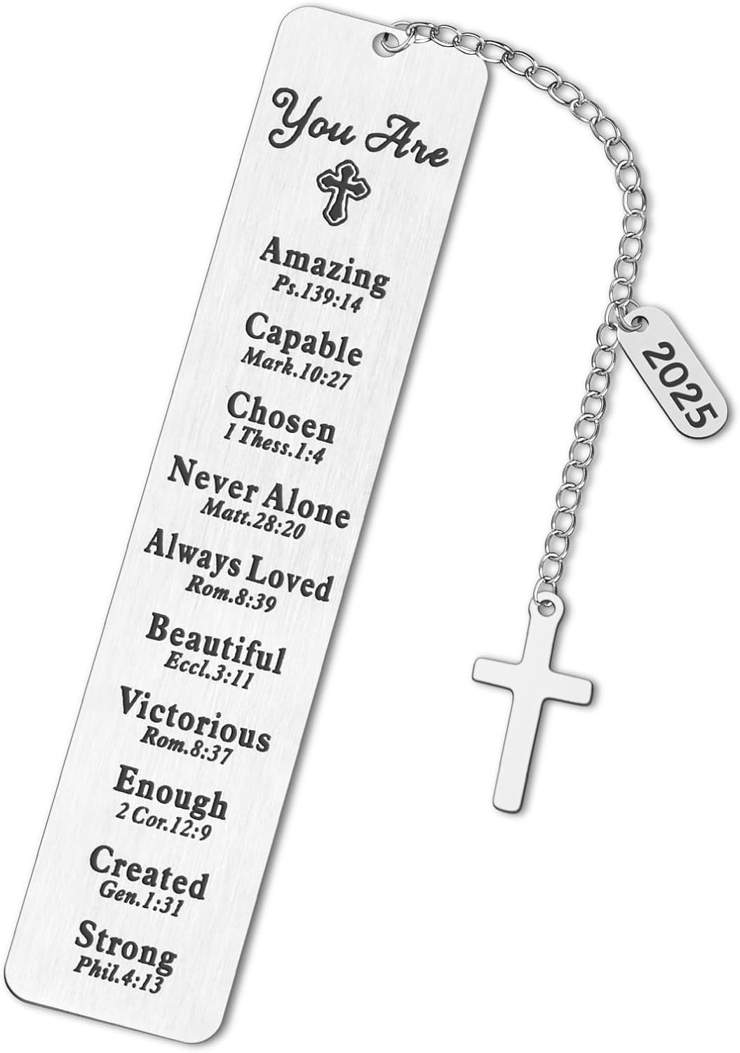 Bible Bookmark, 2025 Christian Bookmarks, Bookmarks for Women, Baptism ...