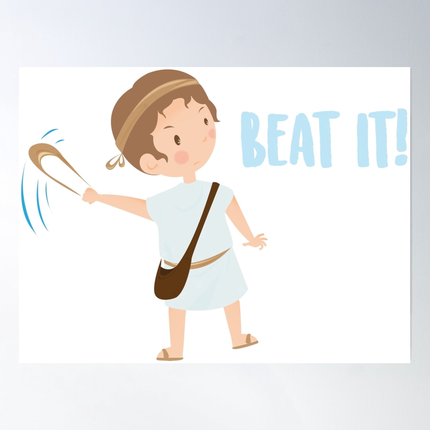 Bible Characters. David Is Brave Poster Wall Art, Modern Wall Decor ...