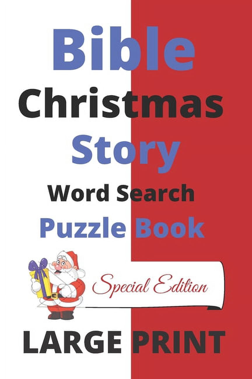 Bible Christmas Story Word Search Puzzle Book Large Print: Word Find ...