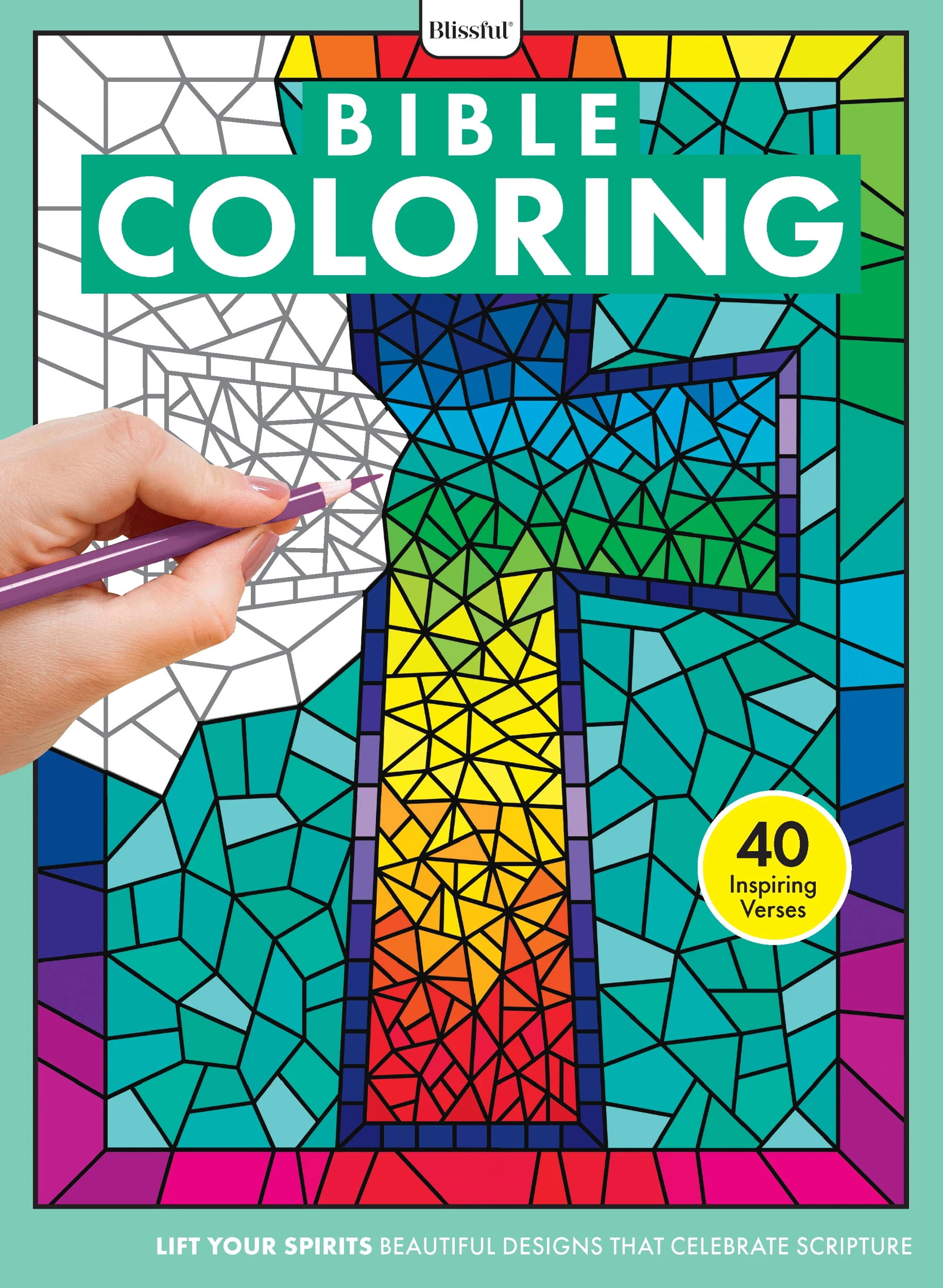 Bible Coloring - 40 Inspiring Verses: Spiritual Images, Bible ...