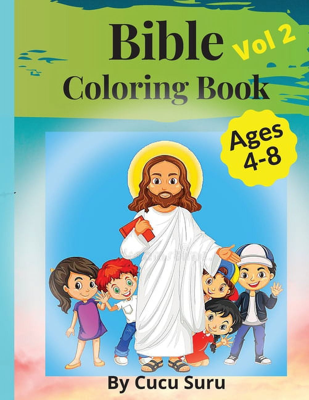 Bible Coloring Book : Premium Coloring Pages and Story About Jesus ...