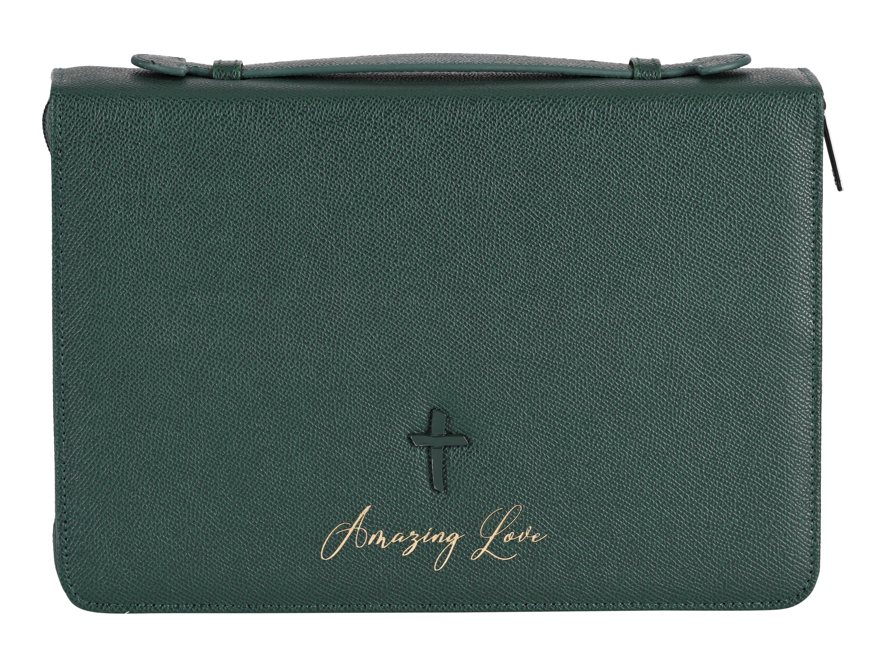 Bible Case Amazing Love Cross Green XL - Walmart.com