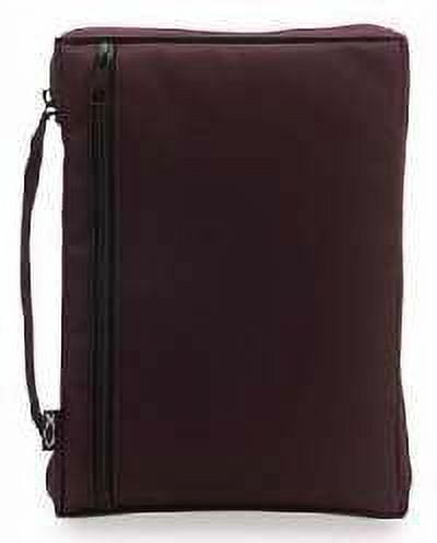 Bible Cover-(BG) Canvas W/Fish-Burgundy-Large - Walmart.com