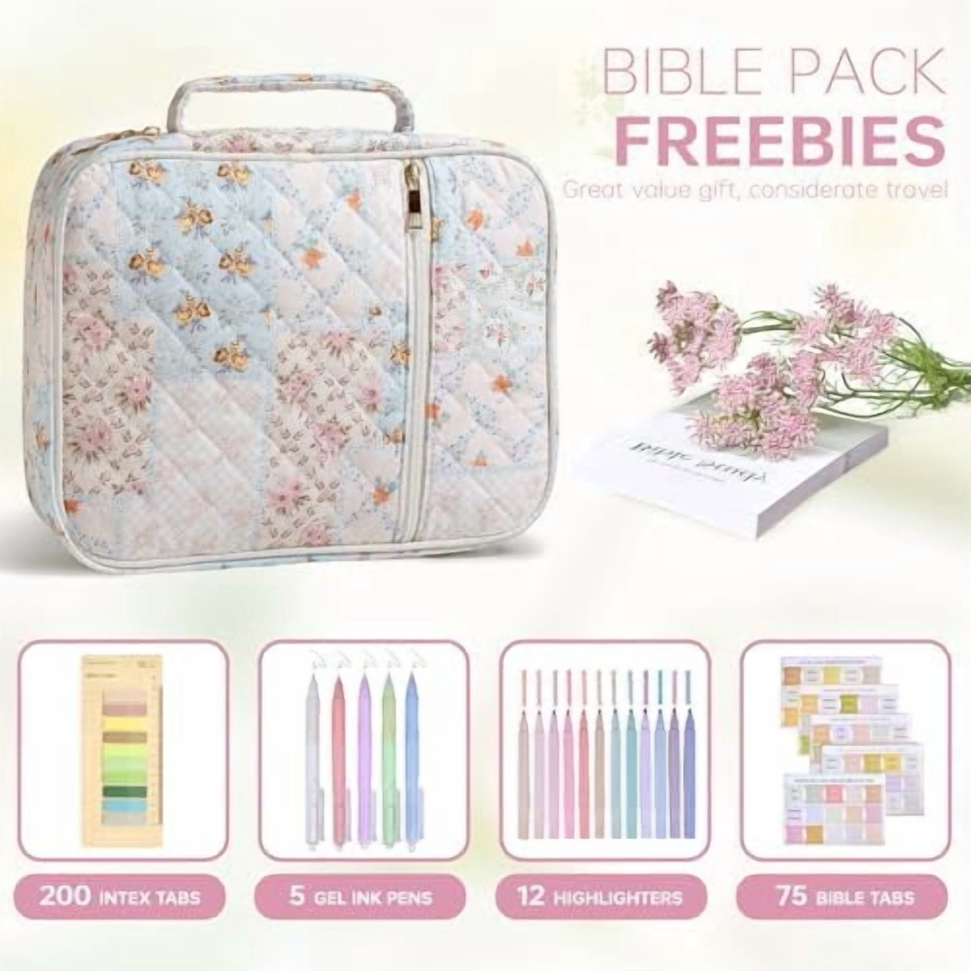 Bible Cover CaseLarge Bible Cover with Durable Handle Quilted Bible ...
