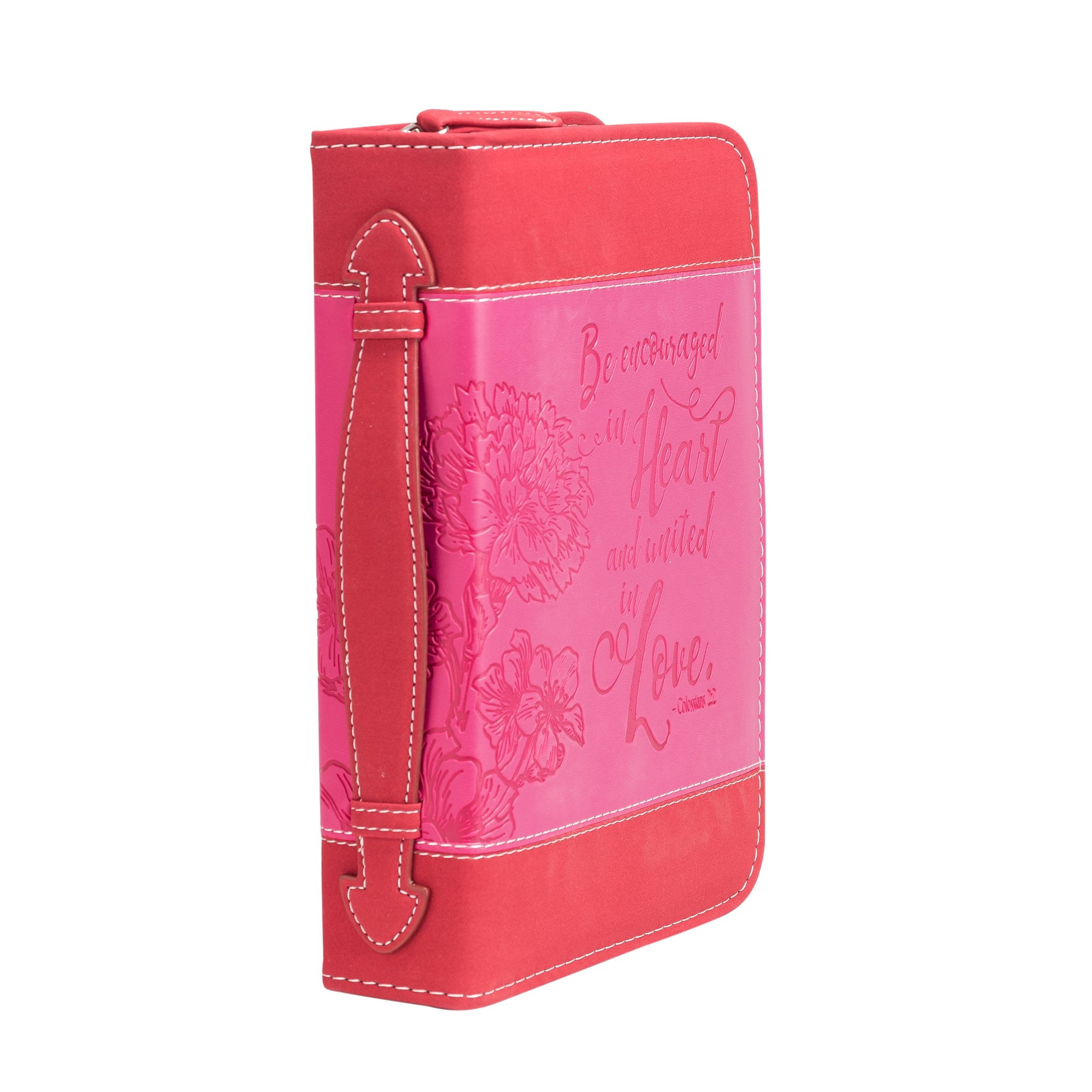 Bible Cover -Pink floral, Colossians 2:2 - Walmart.com
