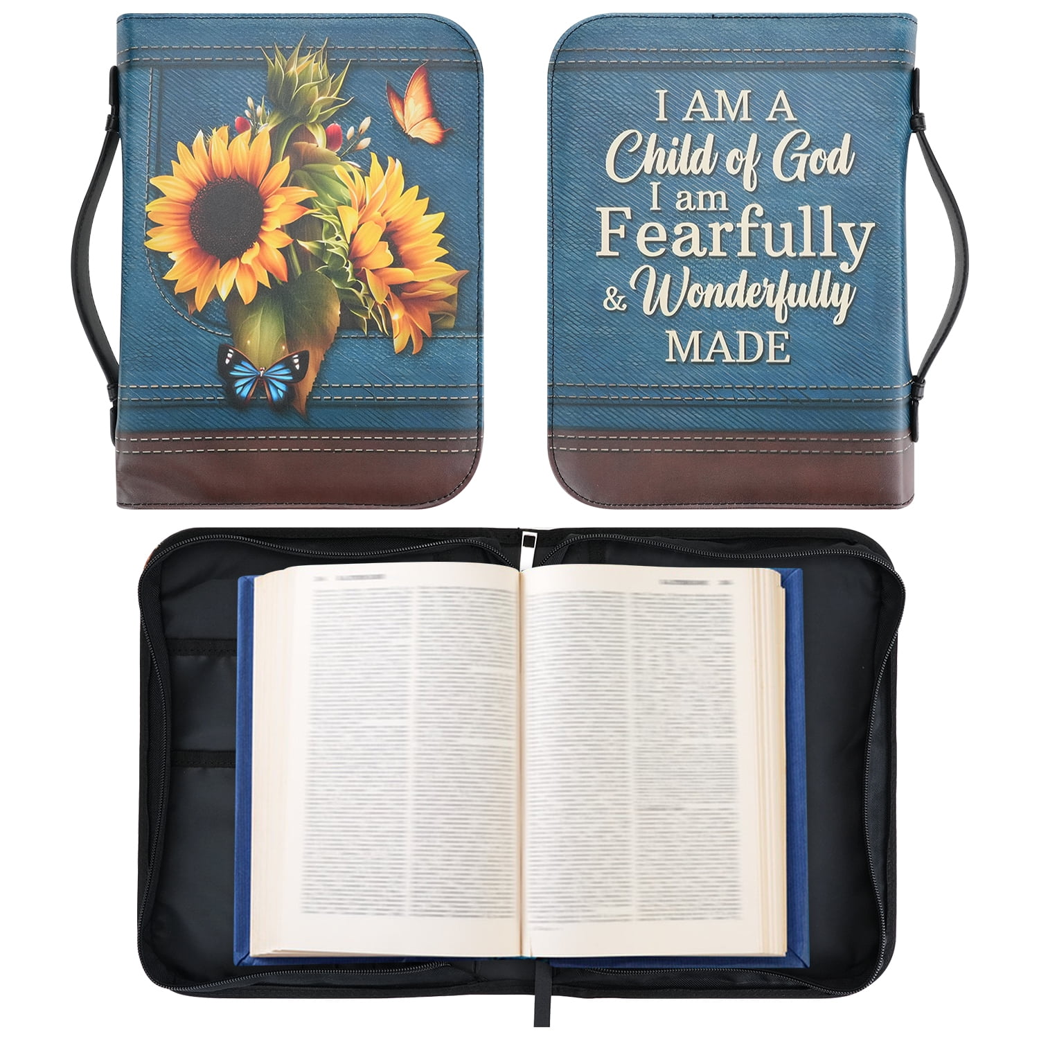 Bible Covers Case for Women Men, Bible Cover, Bible Case Bag, Large ...