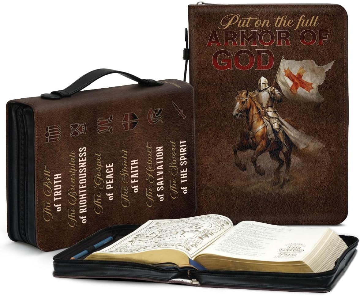 Bible Covers for Men - Armor of God Bible Cover - Christian Bible Cover ...