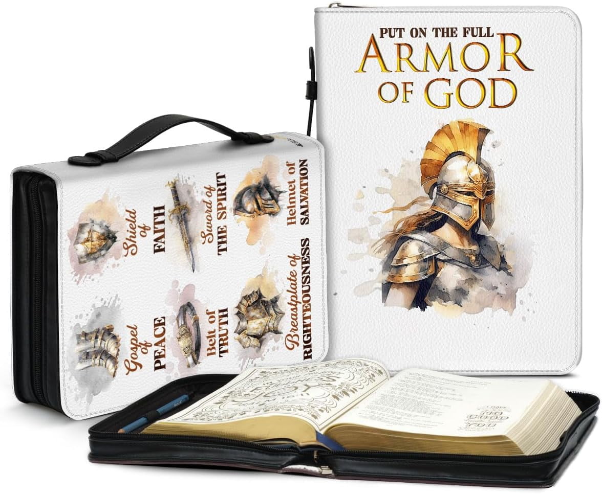 Bible Covers for Men - Armor of God Bible Cover - Christian Bible Cover ...