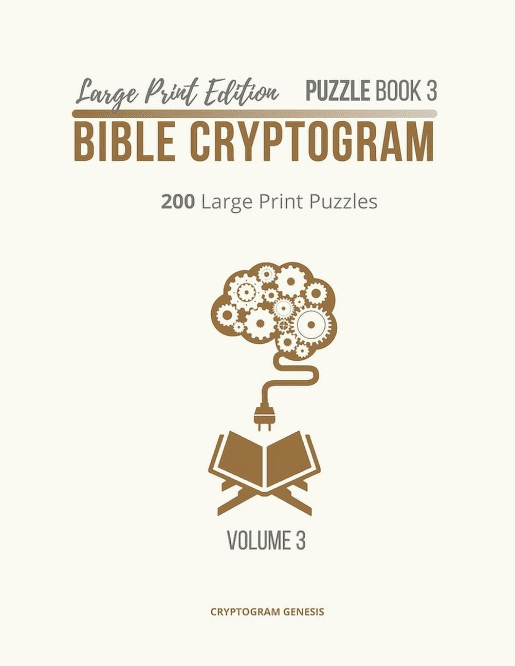 Bible Cryptograms: Large Print Edition Puzzle Book 3 Bible Cryptogram ...