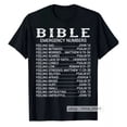 Bible Emergency Hotline Numbers T-shirt for Christian Religious Gospel ...
